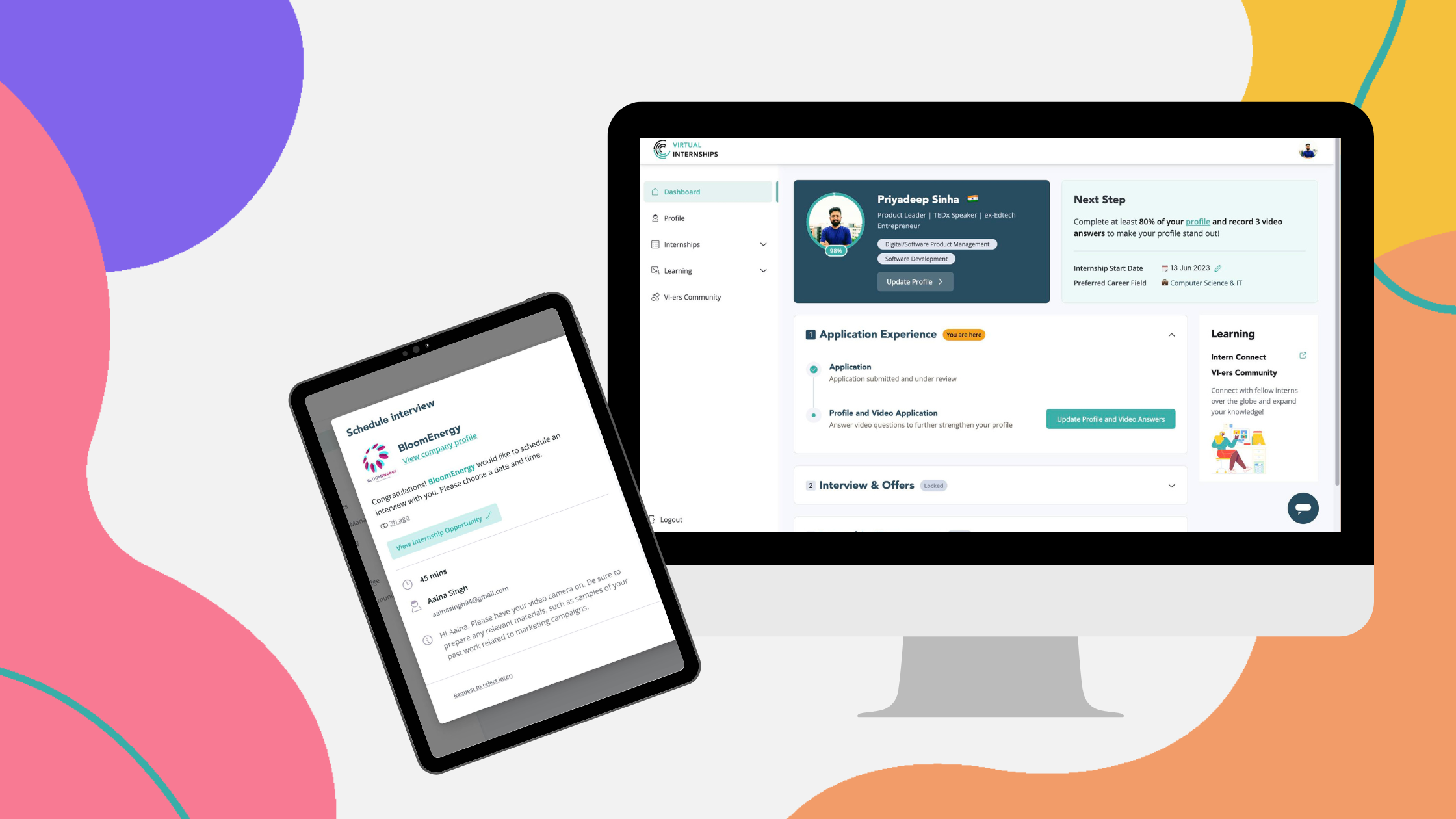 Enhanced Virtual Internships Platform Guarantees Work Experience